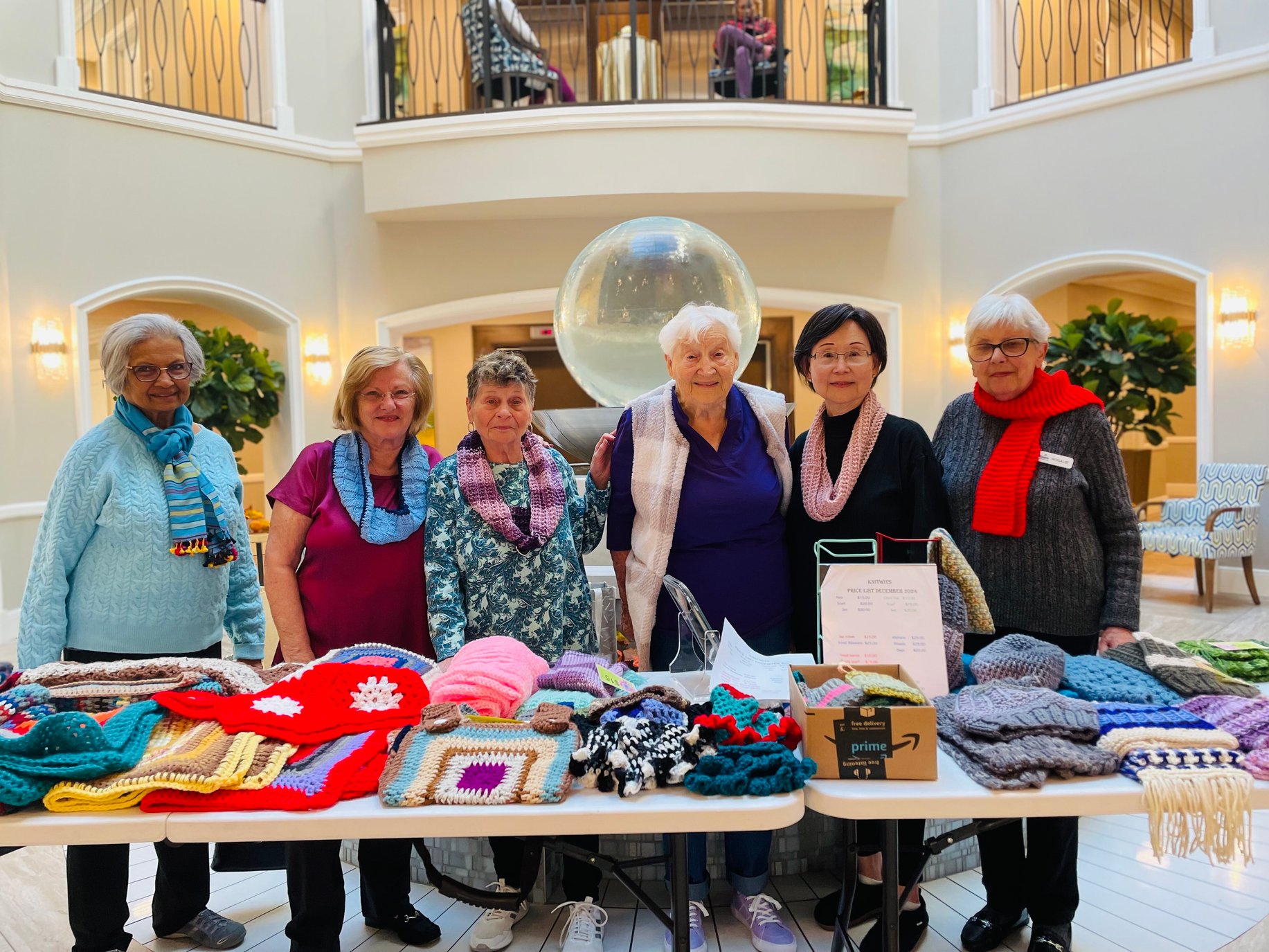The Knit Wits: Stitching Love & Giving Back at Allegro Harrington Park