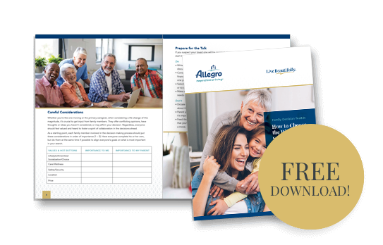 Allegro Senior Living Assisted Living Options